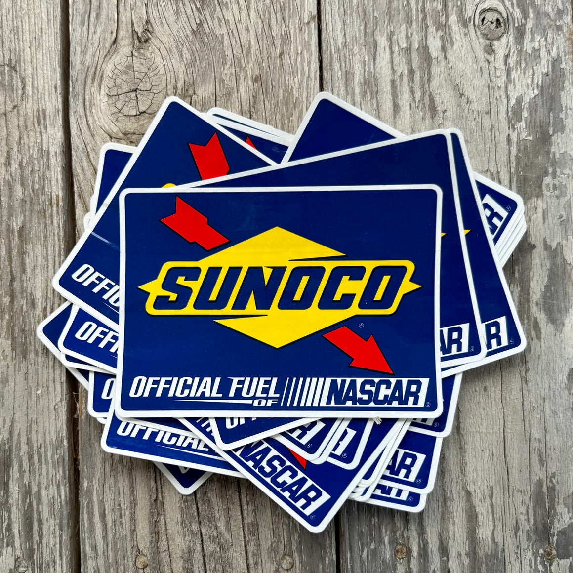 34 WHOLESALE 1907 Fuel Stickers SUNOCO Official Fuel of NASCAR Decal L ...