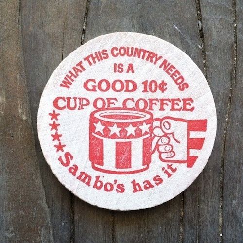 SAMBOS WOODEN NICKEL Free Coffee Tokens 1976 – BestLittleHoardHouse