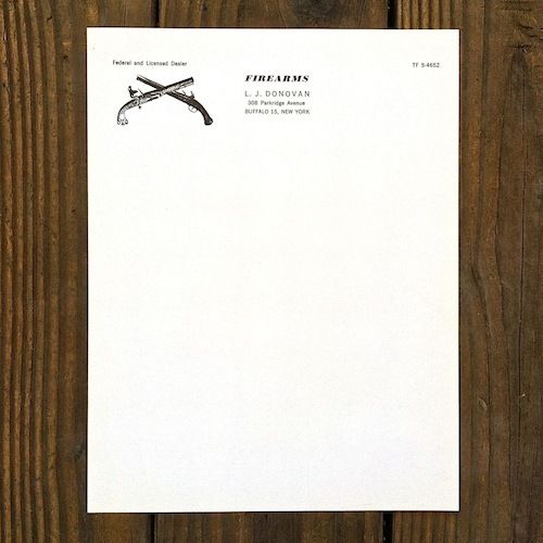 10 FIREARMS Gun Dealer Letterhead Stationary 1940s – BestLittleHoardHouse
