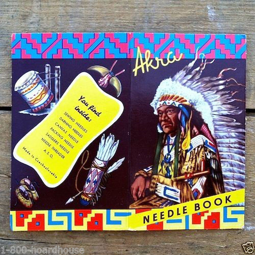 AKRA INDIAN CHIEF Sewing Needles 1940s – BestLittleHoardHouse