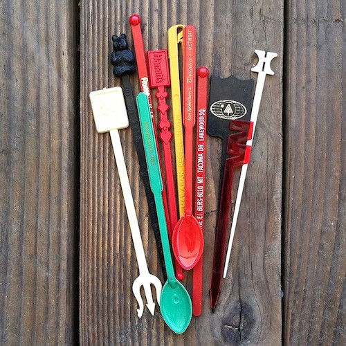 SWIZZLE SITCKS Bar Stir Stick Collection 1960s – BestLittleHoardHouse