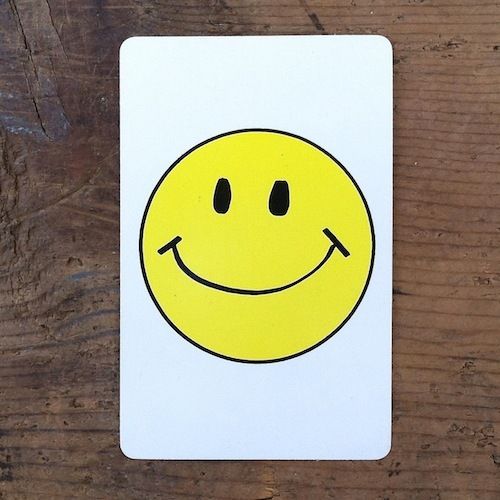 SMILING SMILEY FACE Playing Card – BestLittleHoardHouse